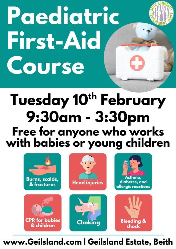 Paediatric First Aid Course – Geilsland Estate
